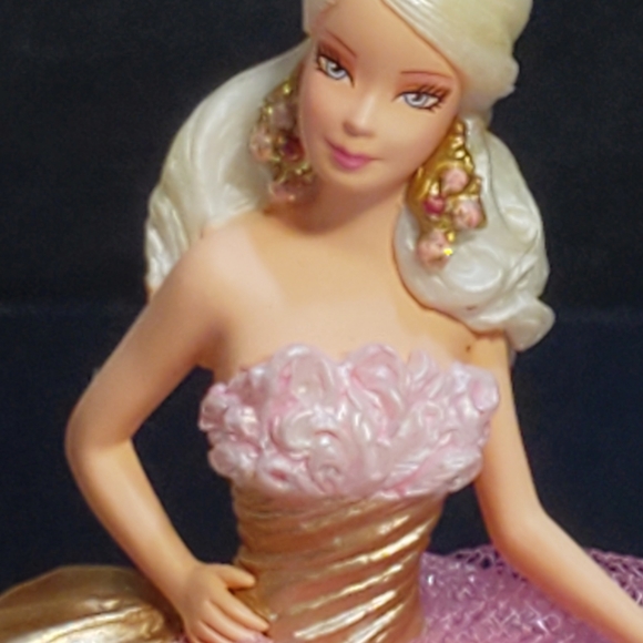 Hallmark | Holiday | Hallmark 209 Celebration Barbie Ornament Pink Gold ...
